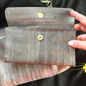Bags | Vintage Eel Skin Purse With Matching Wallet | Poshmark
